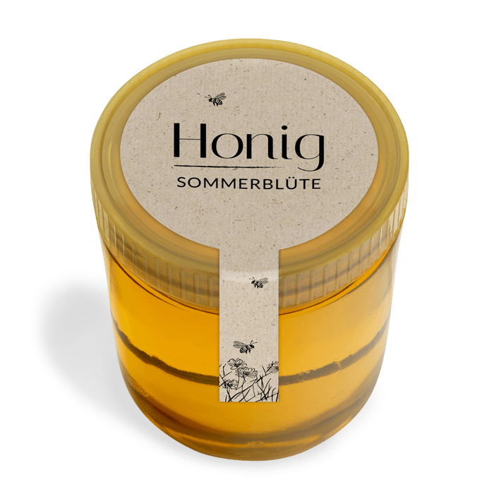 Honig Siegeletikett mit Frischesiegel 500g – Idyllische Ida – honeystickers