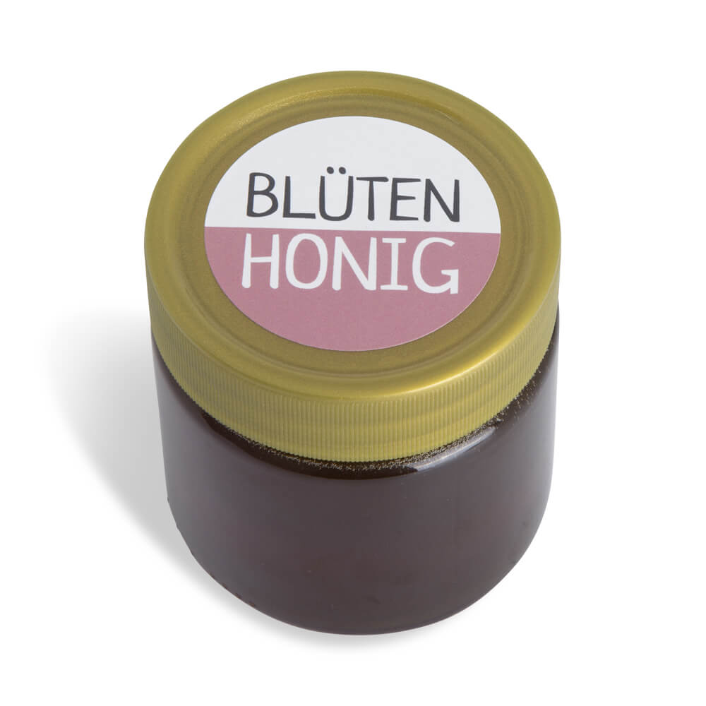 Honig Deckeletikett 250g – Sanfte Sarah – honeystickers