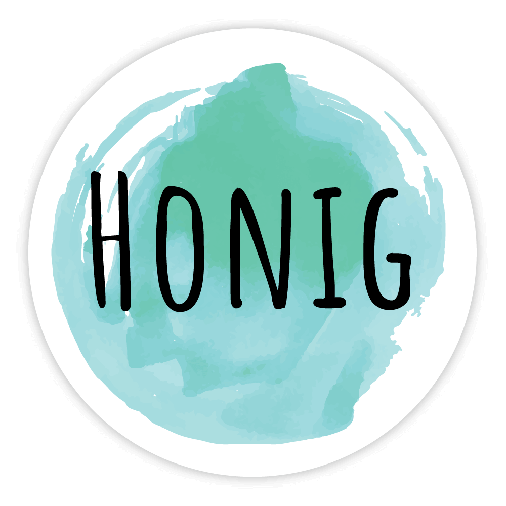 Honig Deckeletikett 250g – Blumige Birgit – honeystickers