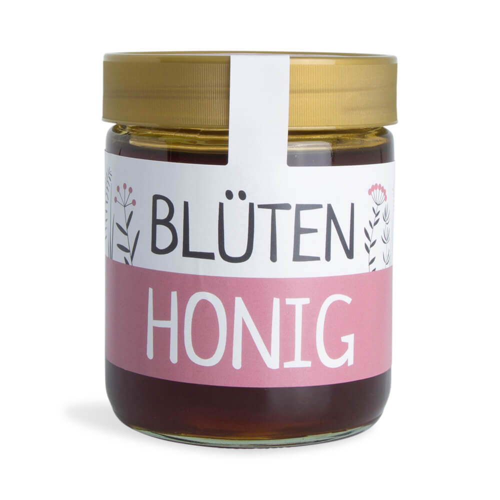 Honig Gewährverschlussetikett 500g – Sanfte Sarah – honeystickers