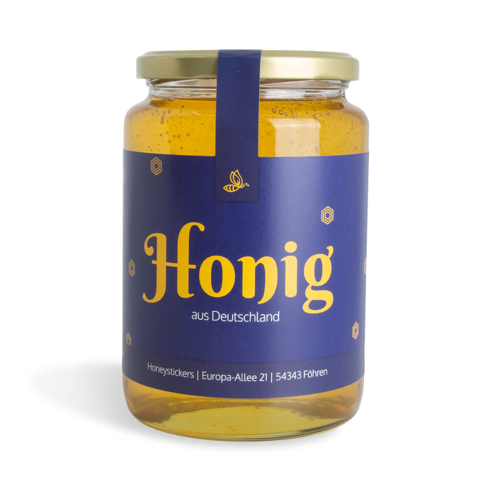 Honig Gewährverschlussetikett 1000g – Edle Elsa – honeystickers