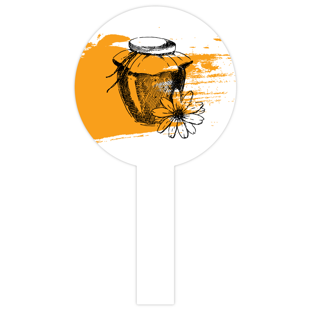 Honig Siegeletikett mit Frischesiegel 500g – Klecksige Katja ...