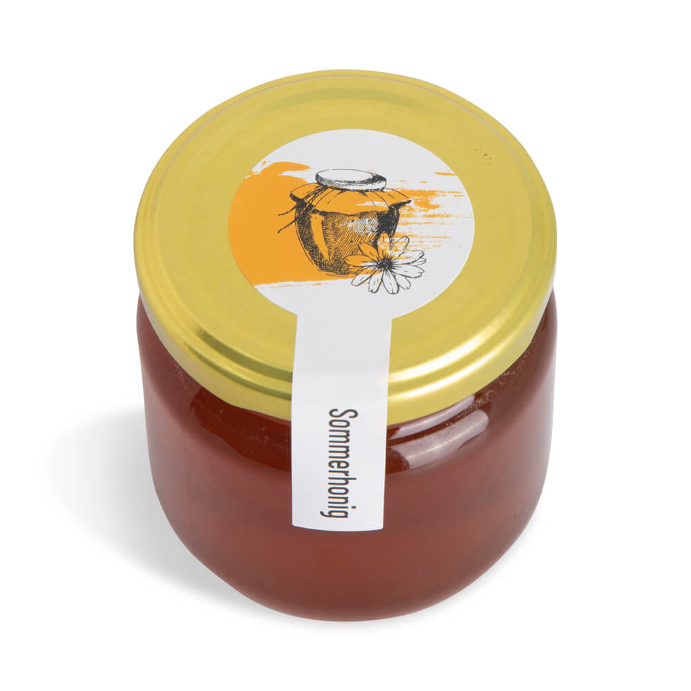 Honig Siegeletikett mit Frischesiegel 250g – Klecksige Katja ...