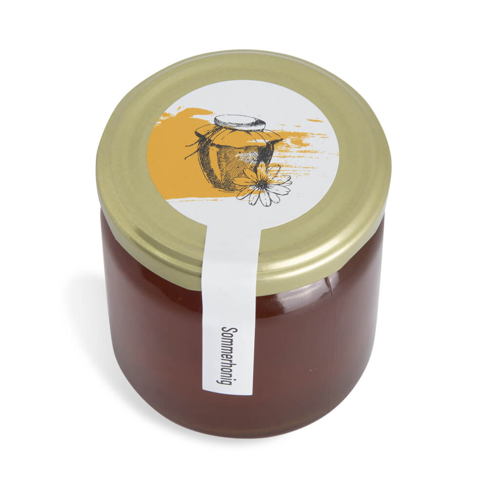 Honig Siegeletikett mit Frischesiegel 500g – Klecksige Katja ...